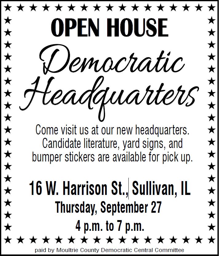 Open House – Moultrie County Democrats